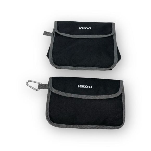 Igloo | Bags | Iglooinsulated Travel Pouches Set Of 2 Black Hook And ...